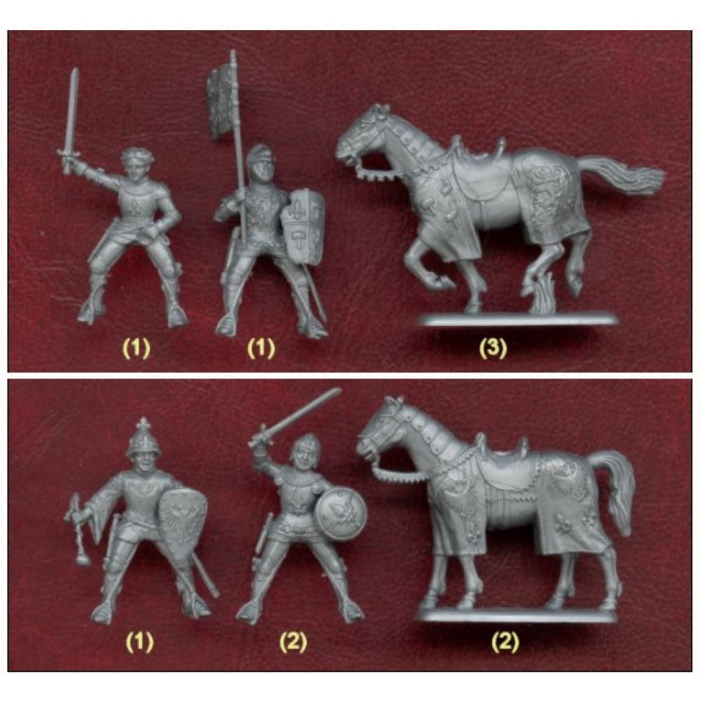 100 Years War French Knights and Foot Soldiers XIVth-XVth Century 1/72 ...
